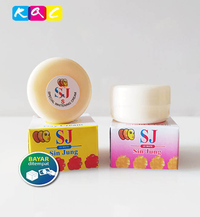 Cream SJ Sinjung Uv Whitening Original Siang Dan Malam | Lazada Indonesia