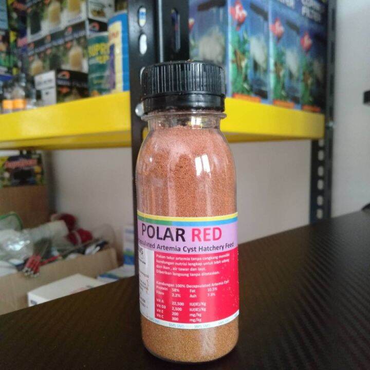 Artemia Polar Red Kemasan Repack 50gram Pakan Burayak Cupang Dan Guppy ...