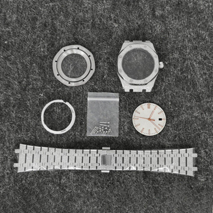 Casing pasir bintang segi delapan 41MM dan tali bagian modifikasi jam ...