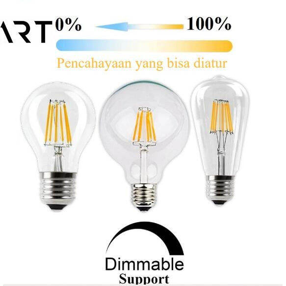 LAMPU EDISON 8 WATT FILAMEN DIMMABLE / FILAMEN 8W / LAMPU HIAS CAFE ...
