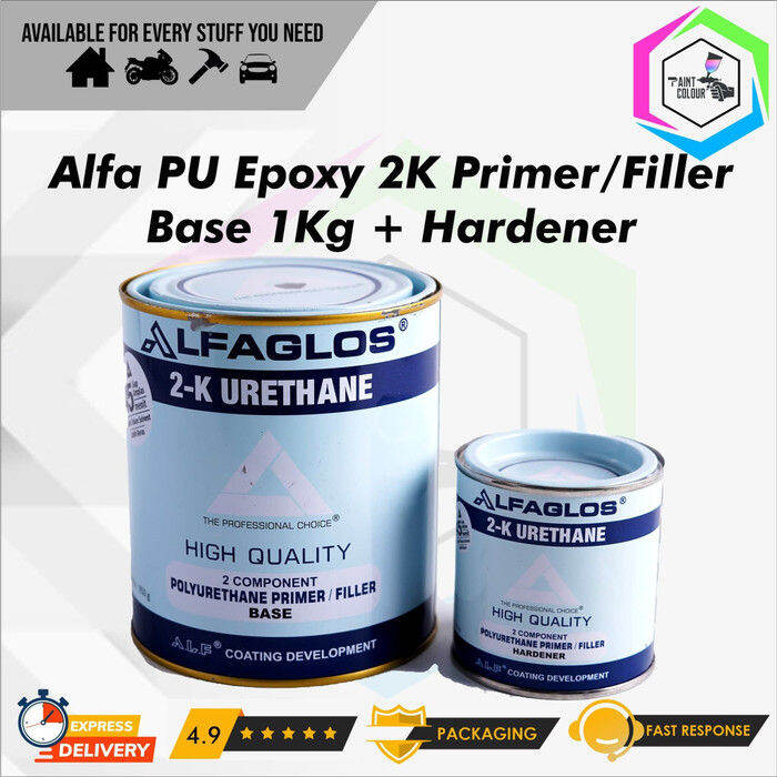 Epoxy Alfa polyurethane - filler primer base 1Kg + Hardener | Lazada ...