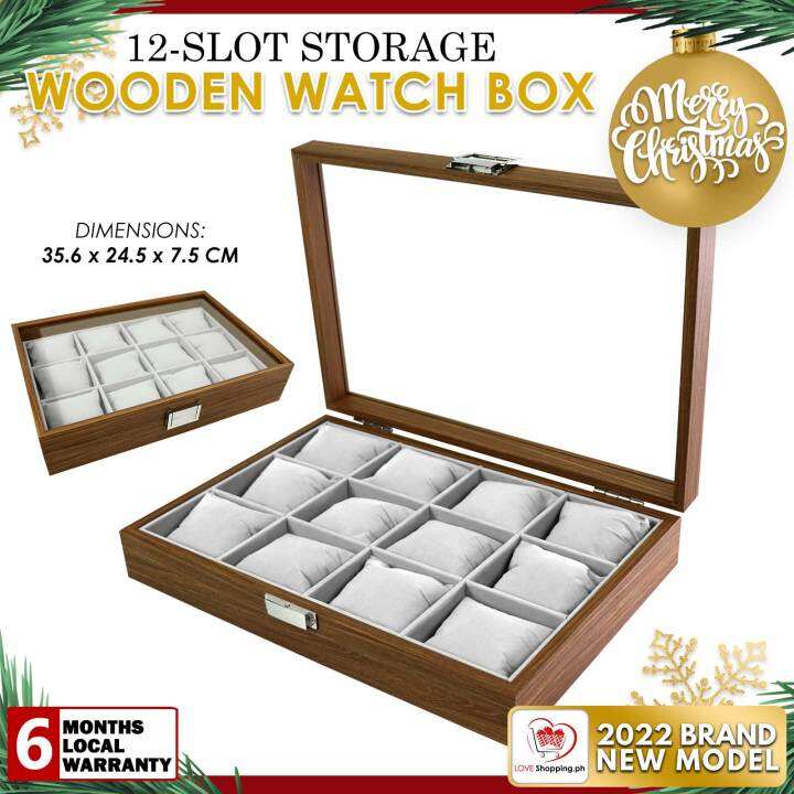 High-Quality Wooden Watch Box Watch Storage Display with Wooden ...