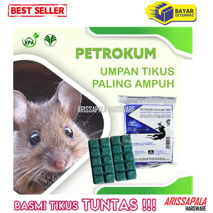 Racun Tikus Petrokum Insektisida Obat Pembasmi Hama Tikus Mati Kering ...