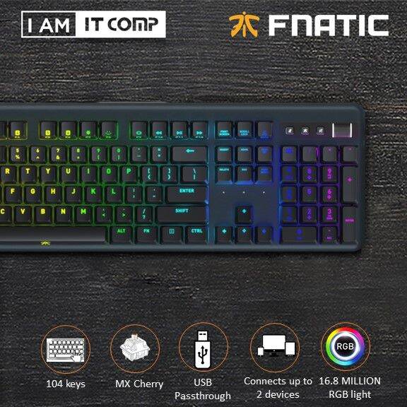 Fnatic Gear STREAK RGB Full Size Mechanical Gaming Keyboard ( Cherry ...