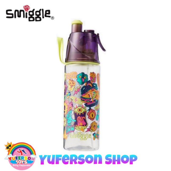 Smiggle Ziggy Spritz Drink Bottle 560Ml Purple | Lazada Indonesia