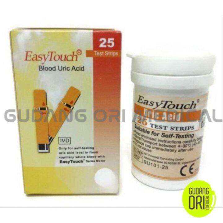 Easy Touch Uric Acid / Easytouch Asam Urat 25 test strip | Lazada Indonesia