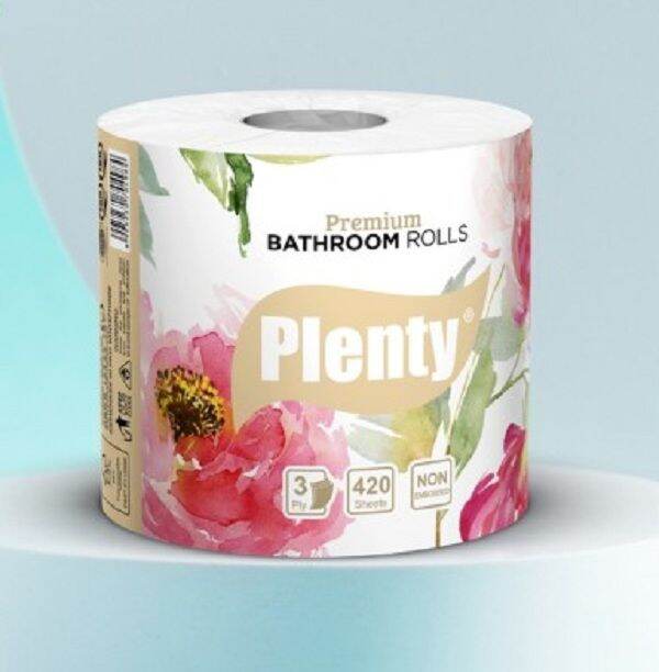 Plenty Premium Bathroom Tissue 3ply 420sheets 1Roll | Lazada Indonesia