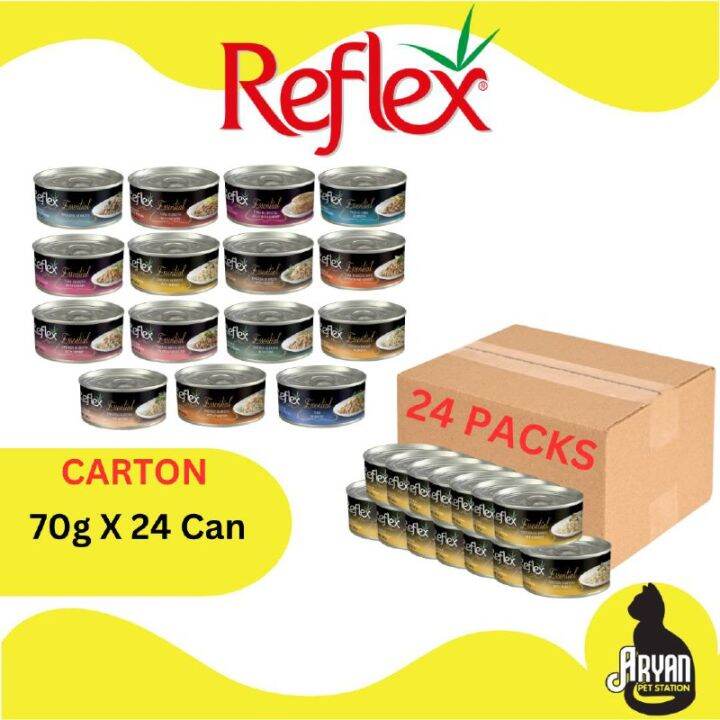 (70G) Reflex Plus Essential Cat Can Wet Food (24 Canned Carton) | Lazada