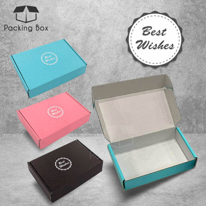 Best Wishes Colour Gift Box Craft Paper Box Pizza Box Carton Box Kotak ...