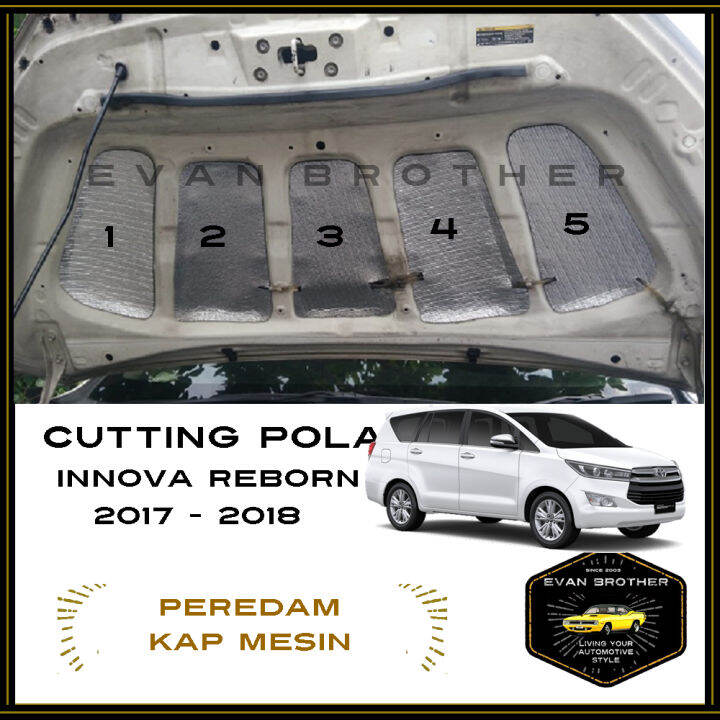 Peredam Panas Kap Mesin Mobil Innova Reborn Tahun 2017 - 2018 / Cutting ...
