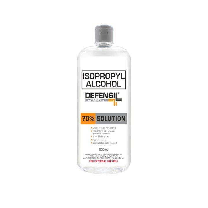 Defensil Antibacterial 70% Solution Isopropyl Alcohol 500ml | Lazada PH