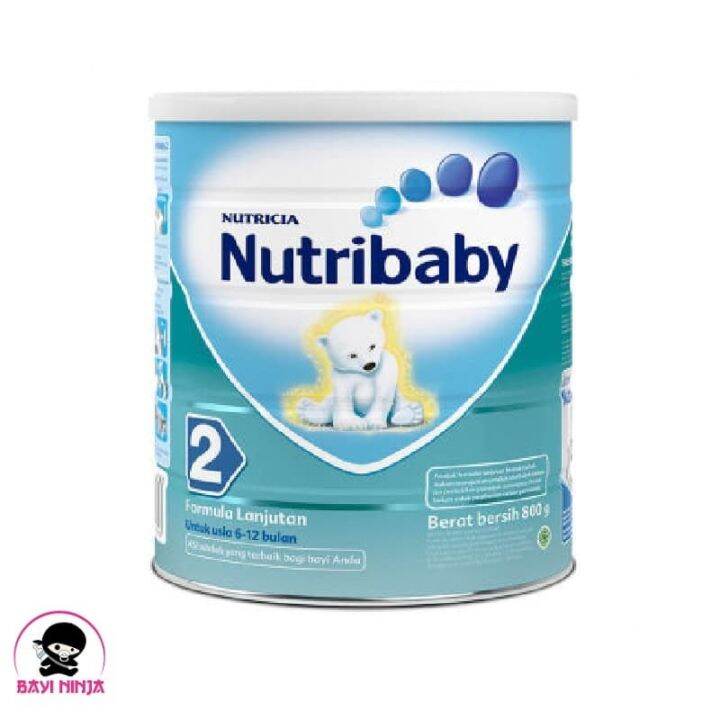 NUTRIBABY Regular 2 Formula Lanjutan 6 to 12 Bulan Susu Tin 800g 800 g ...