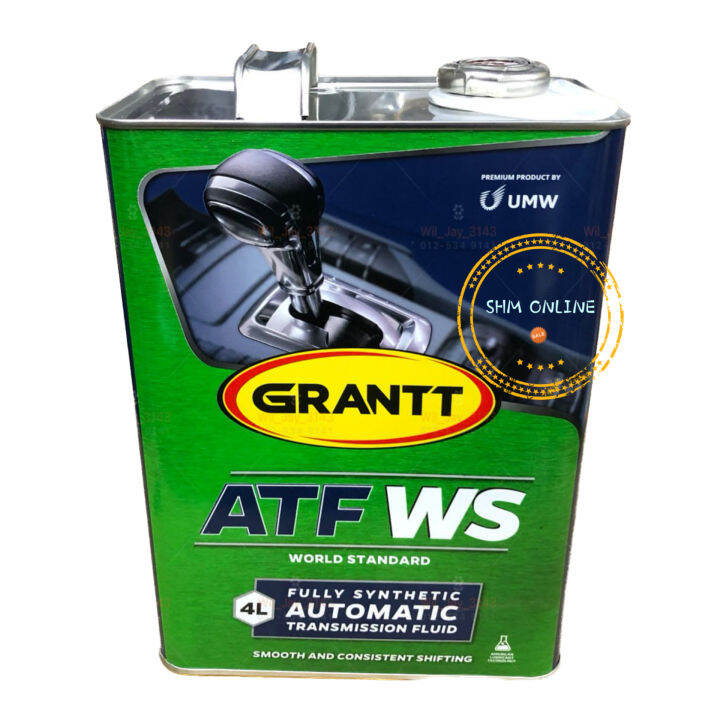 4L GRANTT ATF WS FULLY SYNTHETIC AUTO TRANSMISSION FLUID DX-VI, DX-6 ...