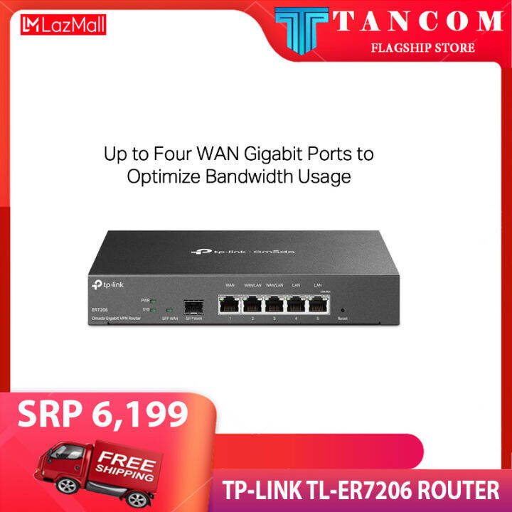 TANCOM TP-Link TL-ER7206 SafeStream Gigabit Multi-WAN VPN Router ...