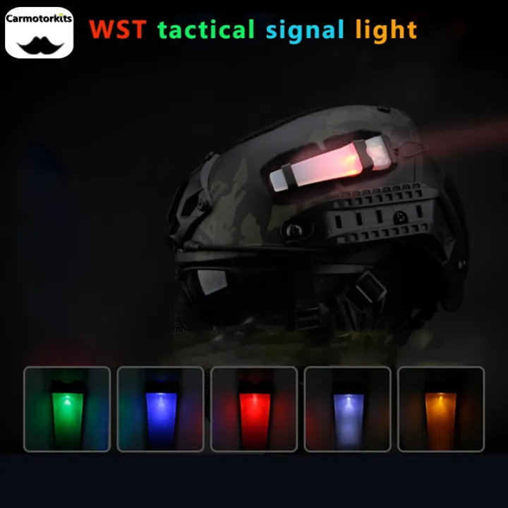 Helmet Strobe Signal Light Survival Waterproof Riding Lamp Tactical ...