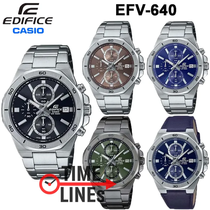 สินค้าแนะนำ CASIO Edifice รุ่น EFV-640D-1A EFV-640D-2A EFV-640D-5A EFV-640DC-3A EFV-640L-2A ...