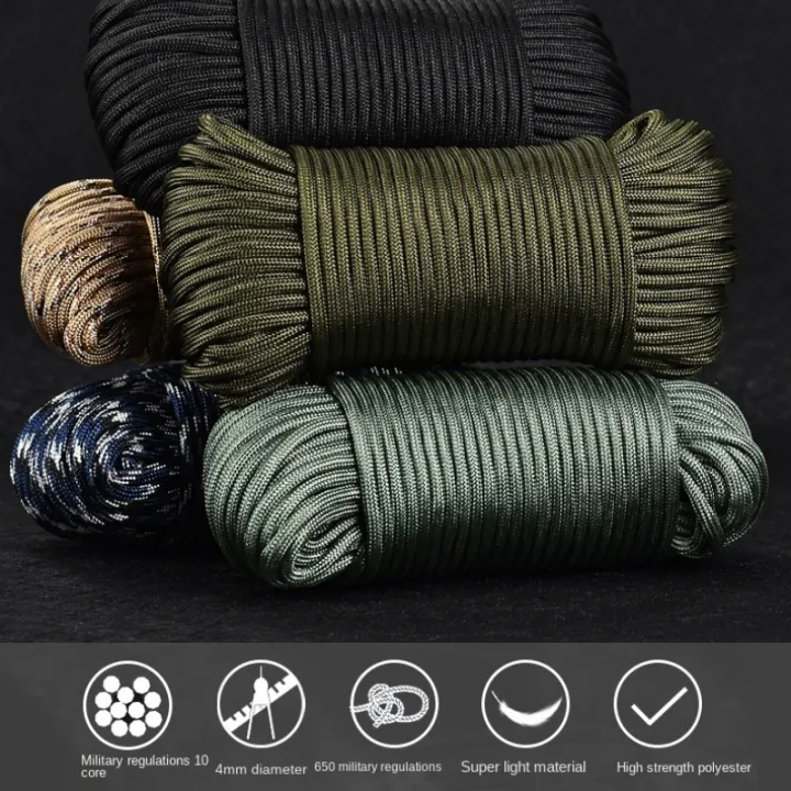 Yoomee 650 Military 10-core Commercial Paracord Outdoor Traction Rescue ...