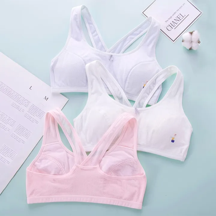 A6583เสื้อในเด็กไม่มีฟองน้ำบังจุกหนาแบบสวม | Lazada.co.th