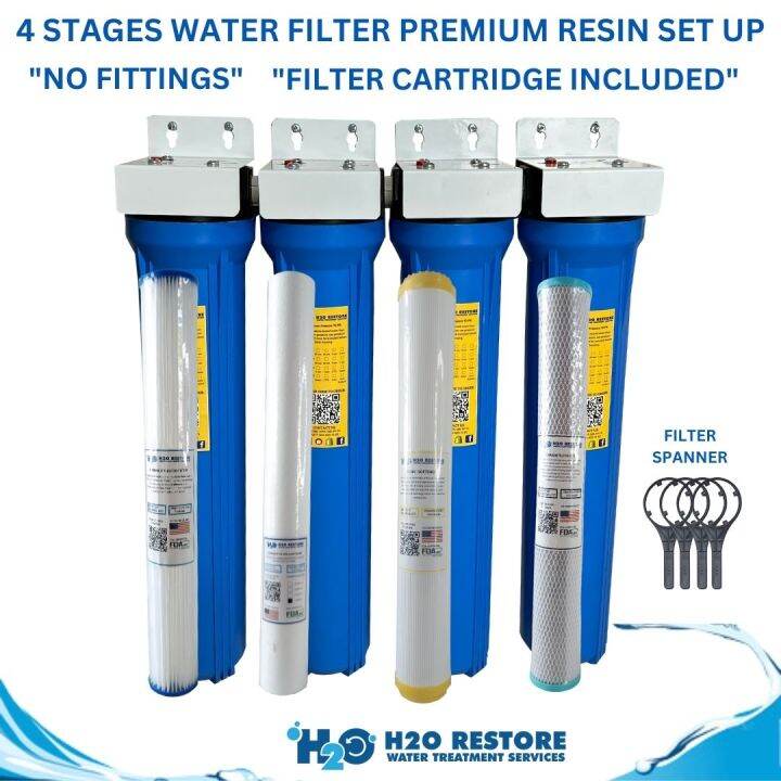 Water Filter H2O RESTORE 4 Stages PREMIUM RESIN Different Variation ...