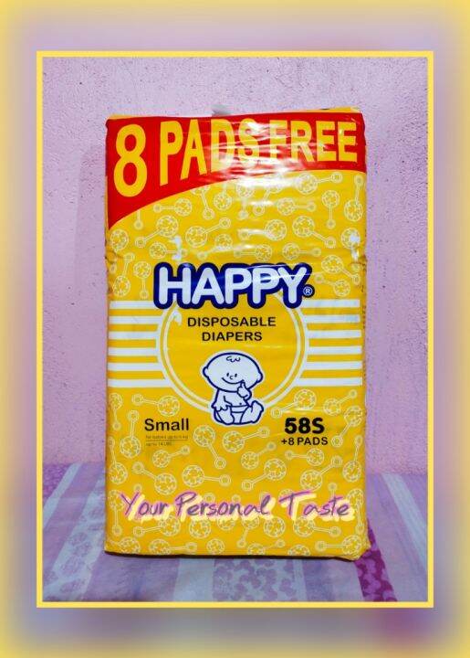 Happy Diaper Regular - Small (S) 58 pcs | Lazada PH