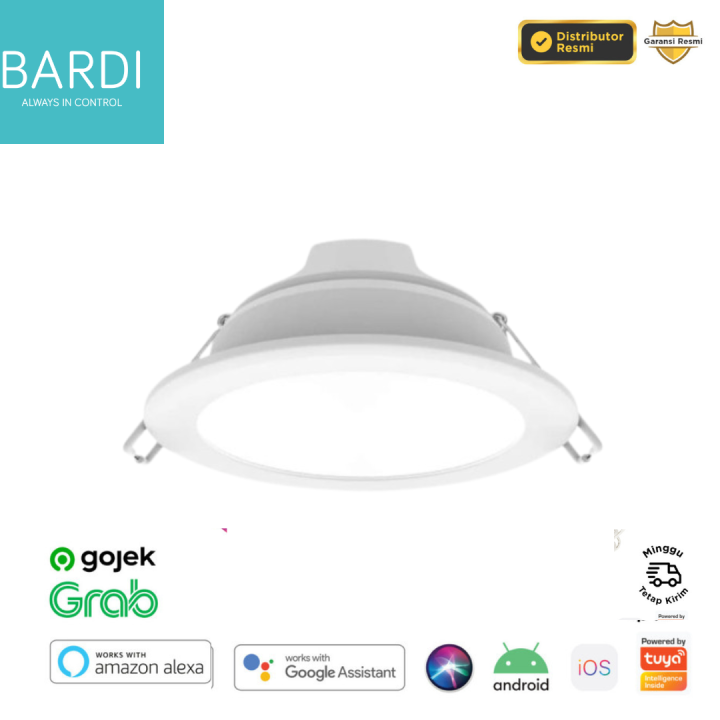 BARDI SMART BEACON PANEL DOWNLIGHT 8W RGBWW BT - LAMPU PINTAR | Lazada ...