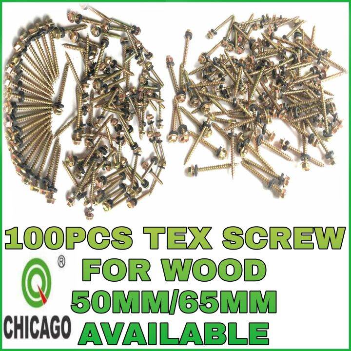 TEX SCREW FOR WOOD 100pcs 50MM/65MM | Lazada PH
