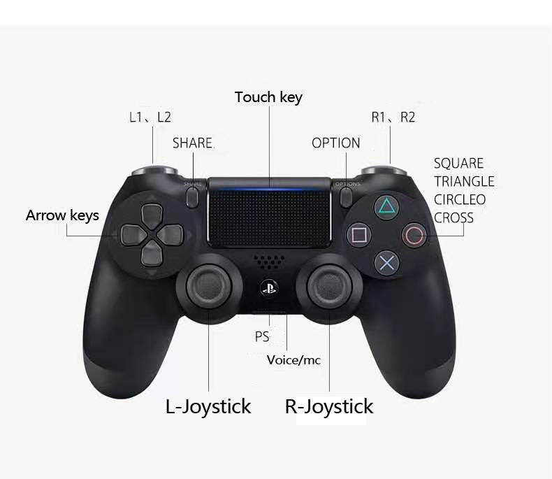 จอย คอนโทรลเลอร์ PS4 จอยสติ๊ก PS4 ตัวควบคุมเกม จอยสติ๊กเกม คอนโทรลเลอร์ ...