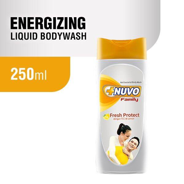 [250ML - BOTOL] NUVO FAMILY LIQUID BODY WASH FRESH PROTECT - MILD ...