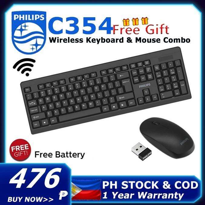 PH Stock Philips C354 C315 C294 C264 Wireless / wired office Keyboard ...