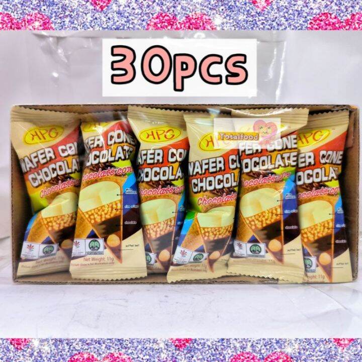 HPG Pelangi Wafer Coklat Kon ice cream cone 30pcs | Lazada