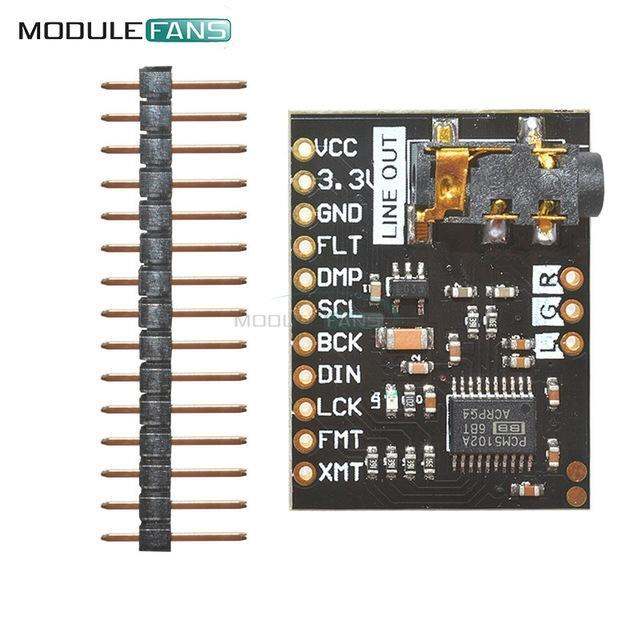 For Raspberry Pi pHAT Sound Card I2S IIC Interface Module pcM5102 ...