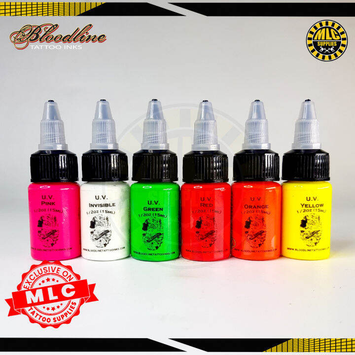 MLC Bloodline UV Ink 1/2 Ounce | MLC Tattoo Supplies | Lazada PH