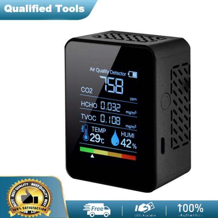 Multifunctional 5 in 1 Air Quality Detector Carbon Dioxide Monitor CO2 ...
