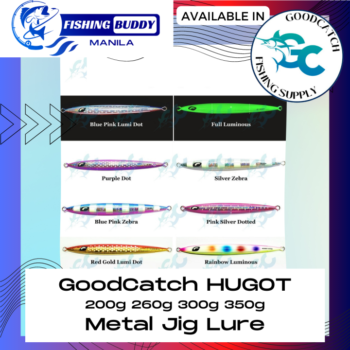 GC HUGOT 200g 260g 300g 350g Metal Jig Lure jigs lures philippines | Lazada PH