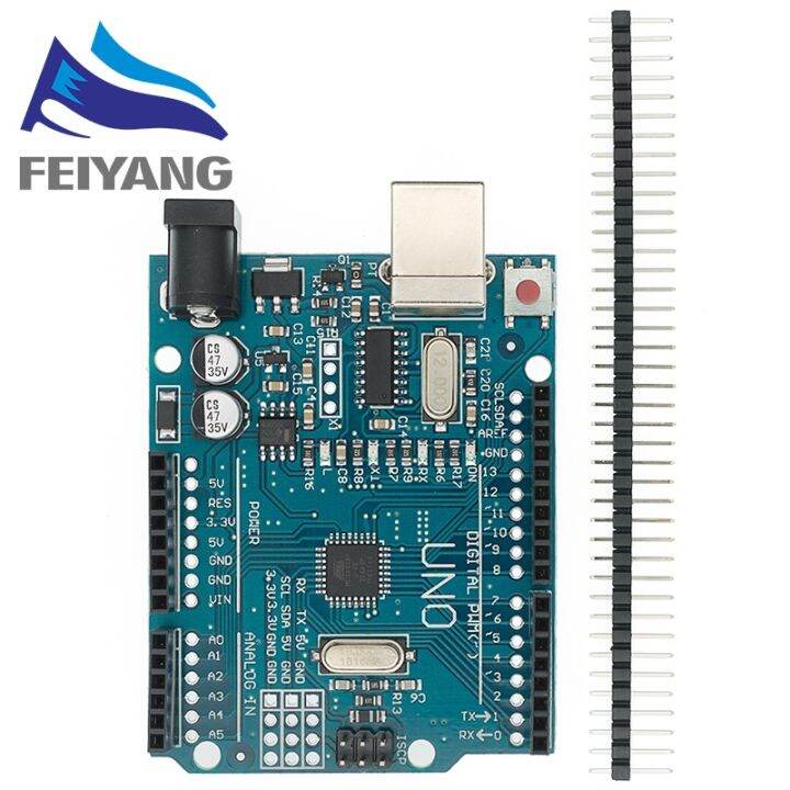 บอร์ดไมโครคอนโทรลเลอร์ Arduino Uno R3 Mega328P Atmega16U2 ขนาดกะทัดรัด ...