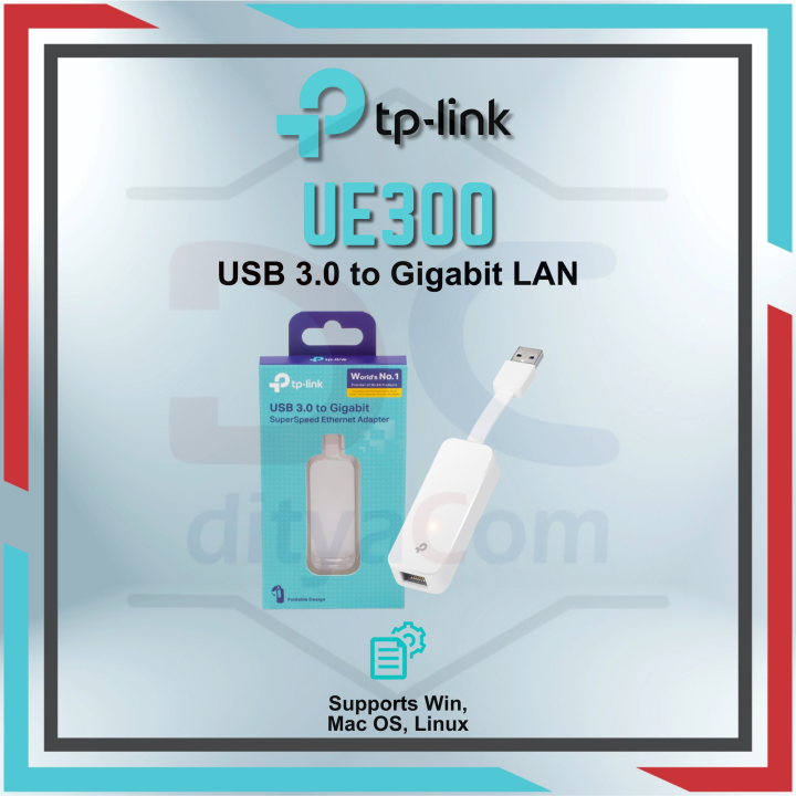 TP-LINK UE300 USB 3.0 TO RJ45 GIGABIT ETHERNET ADAPTER | Lazada Indonesia