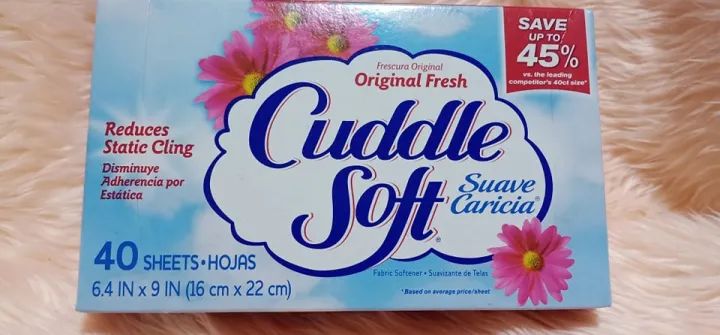 Cuddle Soft Sheets Fabric Softener Original Fresh, 40 sheets | Lazada PH