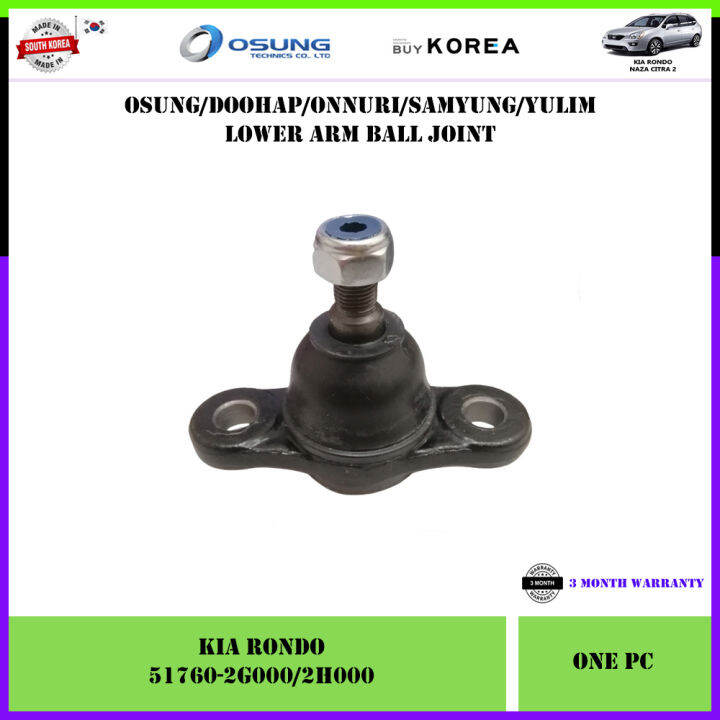 (RD-1) Kia Rondo Lower Arm Ball Joint (51760-2G000/2H000) | Lazada