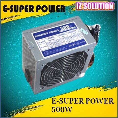 E-Super Power 500W Power Supply Unit with 12cm Fan | Lazada