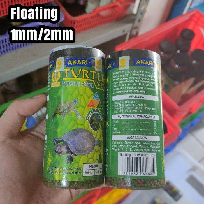 AKARI - Turtle Vit Pelet Kura Kura Plus Calcium 100 Gram | Lazada Indonesia