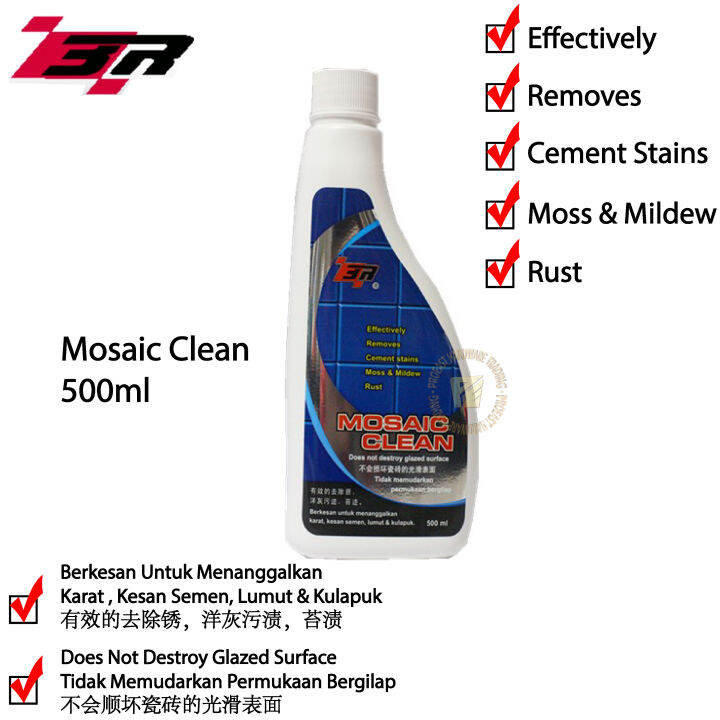 3R Mosaic Clean 500ml ( Effectively Removes Stains ) | Lazada