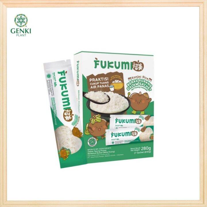 Fukumi Konjac Rice / Beras Shirataki Konnyaku - 7 sachet x 40 g ...