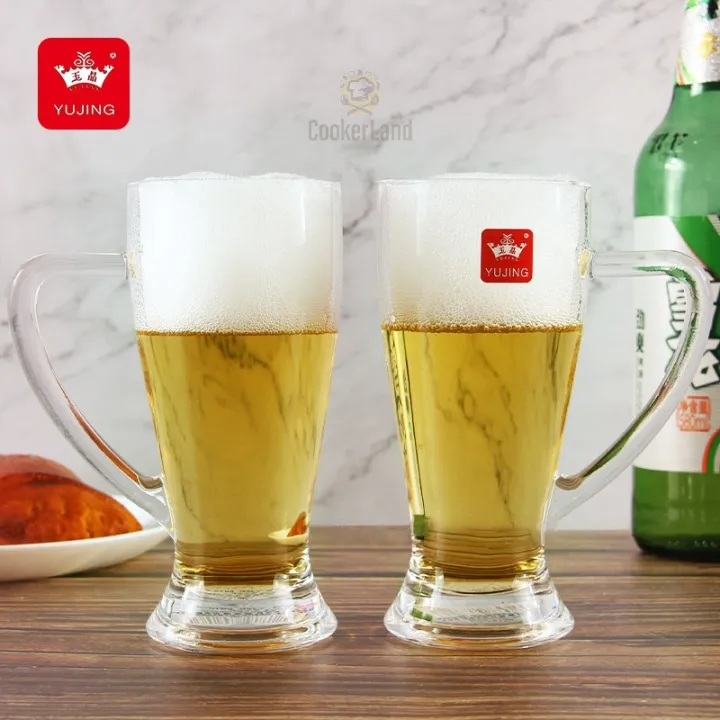 🔥Ready Stock🔥YUJING玉晶 Beer Glass Cup 270ml Beer Glass Handle/带把啤酒杯 ...