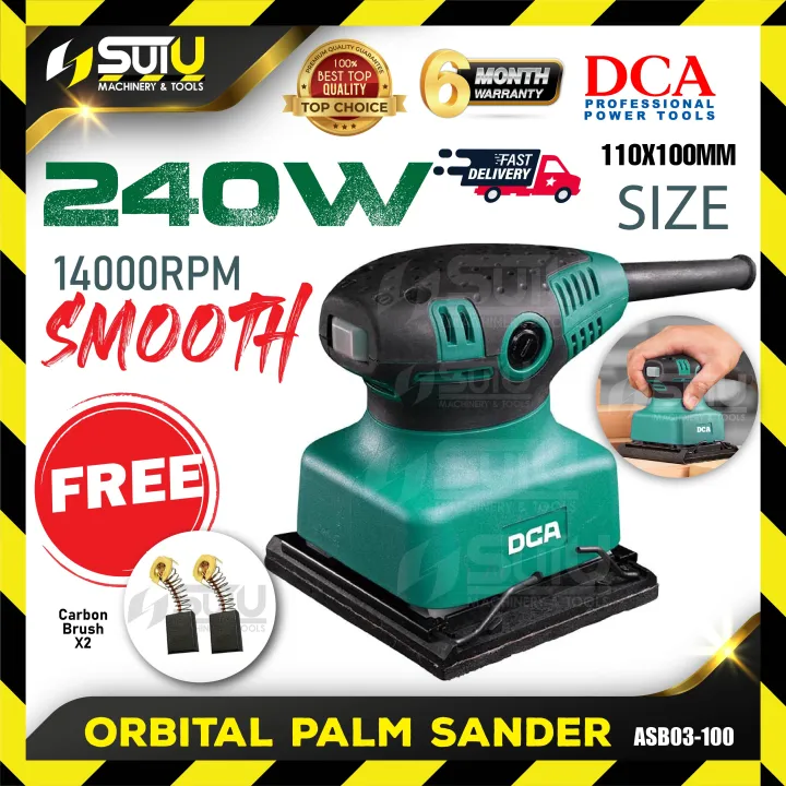 DCA ASB03-100 Orbital Sander 240W 14000RPM | Lazada