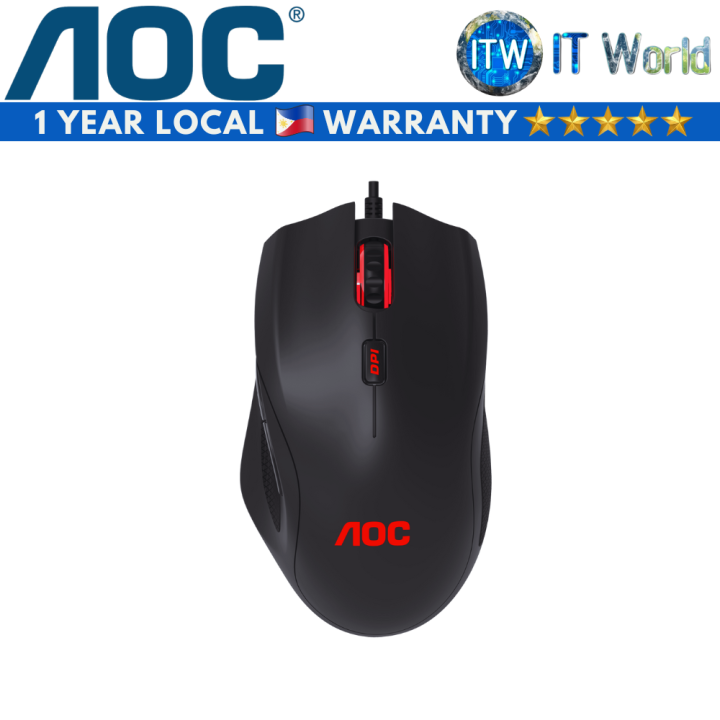 AOC GM200 RGB Optical Wired Gaming Mouse | Lazada PH