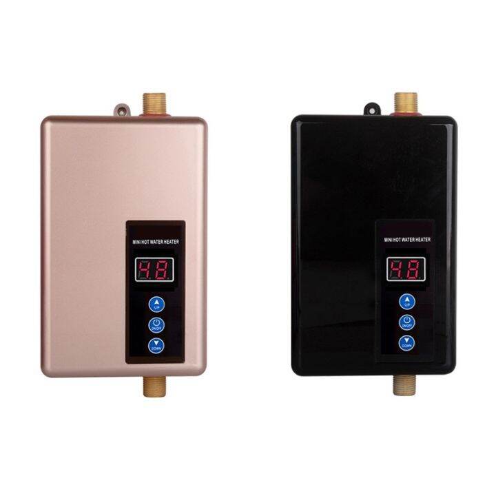 5500W Electric Water Heater 220V Instantaneous Tankless Instant Inverter Water Heater Fast ...