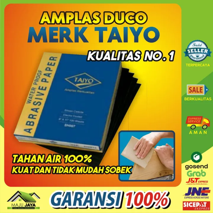 AMPLAS TAIYO AMPELAS DUCO kertas lembar Sandpaper waterproof Murah ...
