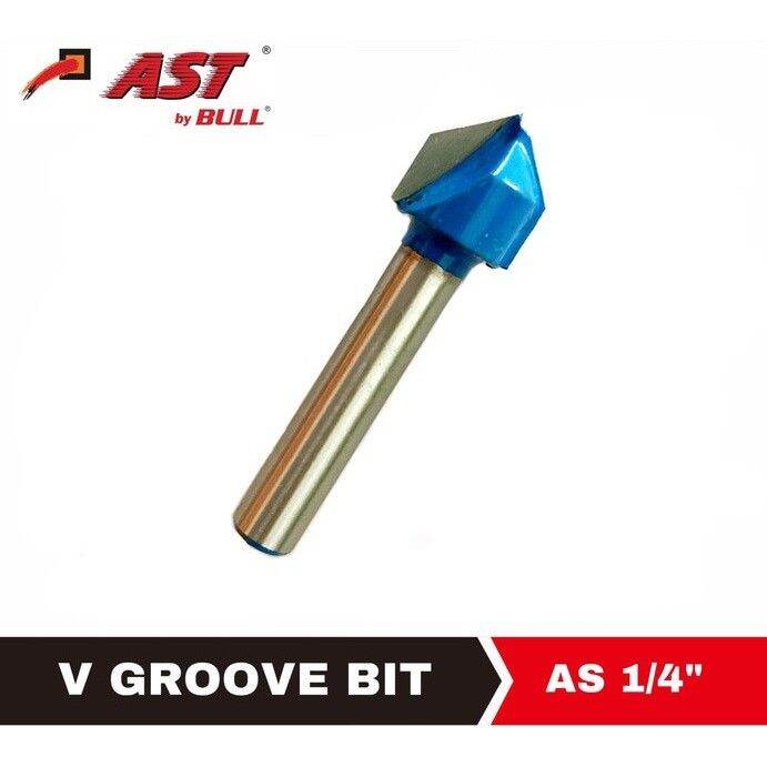 Mata Profil Vee Groove 8mm AST 1/4 - Mata Router Trimmer VeeGroove 8 ...