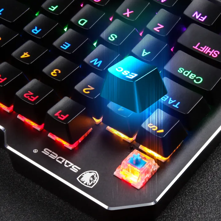 One-handed keyboard and mouse set left hand mechanical mini portable ...