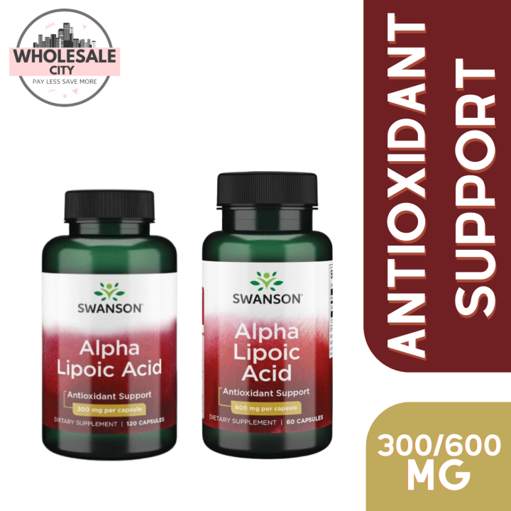Swanson Ultra Alpha Lipoic Acid 600 MG | 300mg 60 Capsule | 120 ...